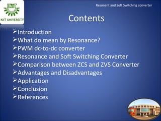 Seminor on resonant and soft switching converter | PPT
