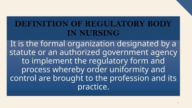 Title: Understanding Nursing Regulatory bodies | PPTX