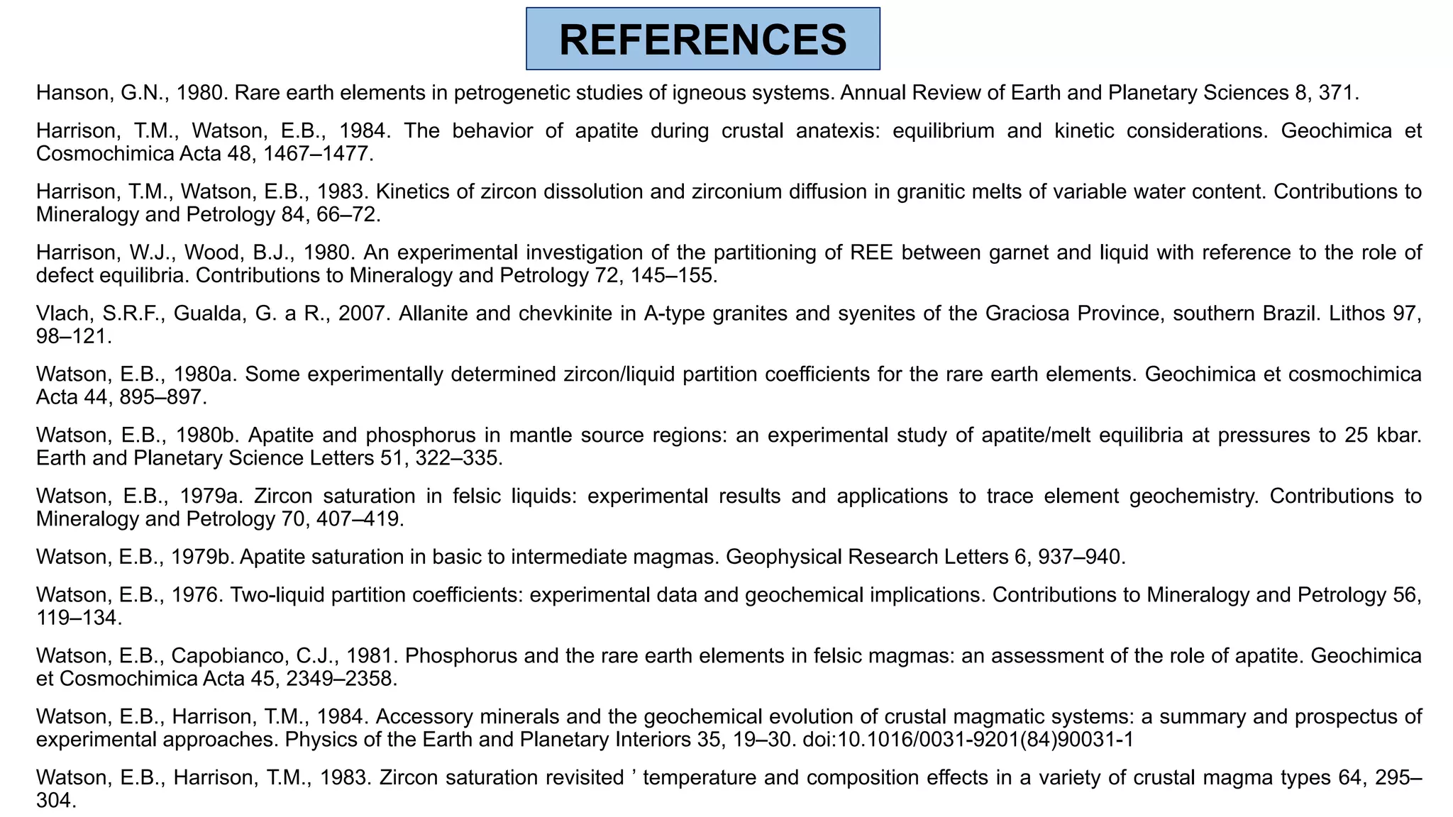 Accessory minerals importance in granite petrology: a review and case ...