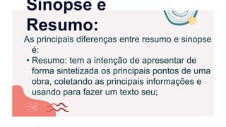 Seminário de Português - Sinopse.pptx3seriea | PPT