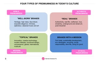 From Nobleness to Authenticity. The Language of Premium | PPT