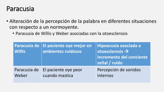 Semiología del aparato auditivo | PPTX