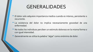 Semiología del dolor | PPT