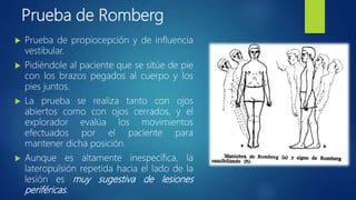 Semiología del paciente vestibular | PPTX