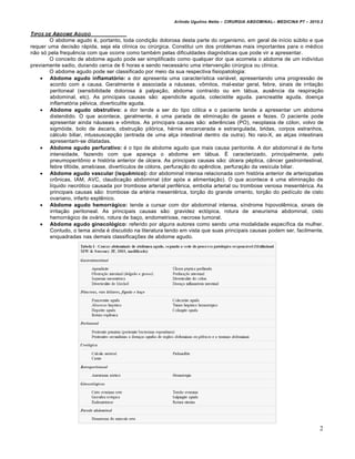 Semiologia 18 cirurgia abdominal - abdome agudo pdf | PDF
