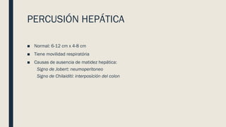 Semiologia abdominal higado, intestinos. | PPT