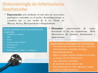 Semiologia aparato respiratorio | PPTX