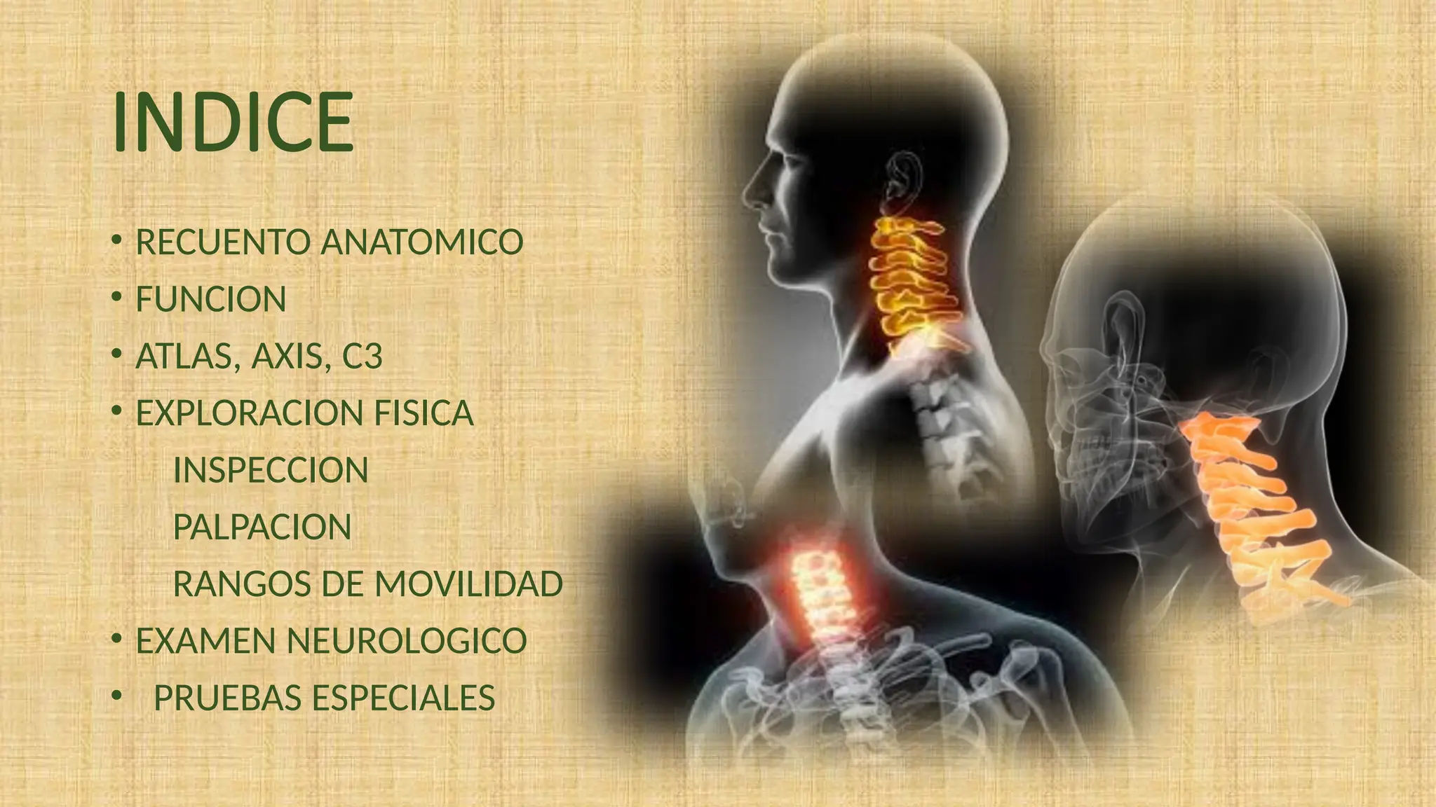semiologia Columna cervical maniobras tm | PPTX