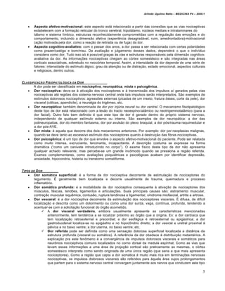 Semiologia da dor | PDF