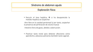 Semiologia de abdomen | PPTX