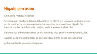 Semiología de abdomen y exploración física | PPTX