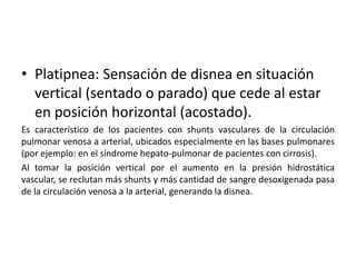 Semiologia de la disnea | PPTX