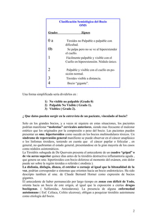 Semiologia del Paciente Con Bocio. Efraìn Salvioli. | DOC