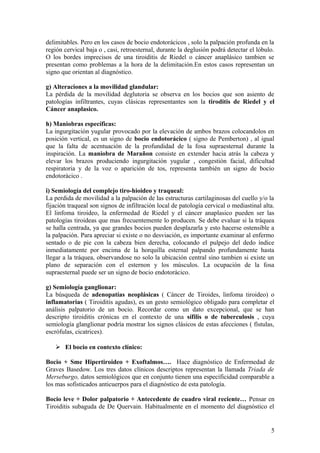 Semiologia del Paciente Con Bocio. Efraìn Salvioli. | DOC