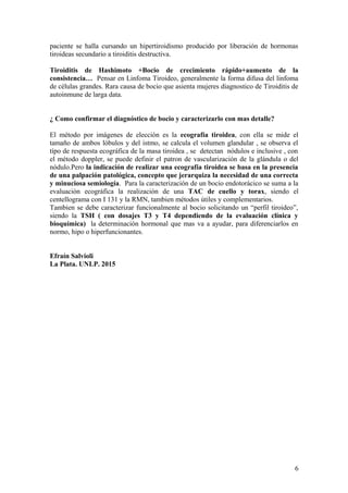 Semiologia del Paciente Con Bocio. Efraìn Salvioli. | DOC