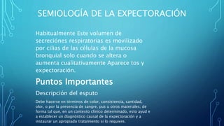 Semiologia de la Tos. Unerg Informarmacionpptx | PPTX