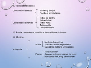 Semiologia del sistema nervioso | PPTX