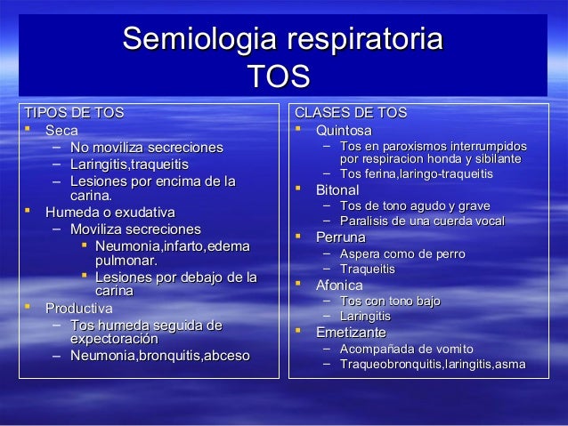 Semiologia del sistema respiratorio
