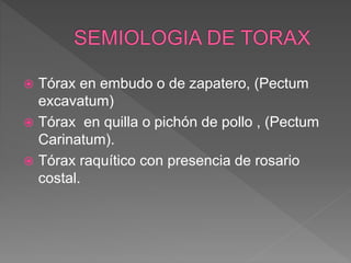 Semiología de Tórax | PPTX
