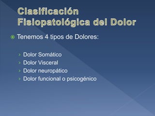 Semiologia dolor | PPTX