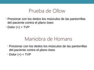 Semiologia vascular y pruebas diagnosticas | PPT
