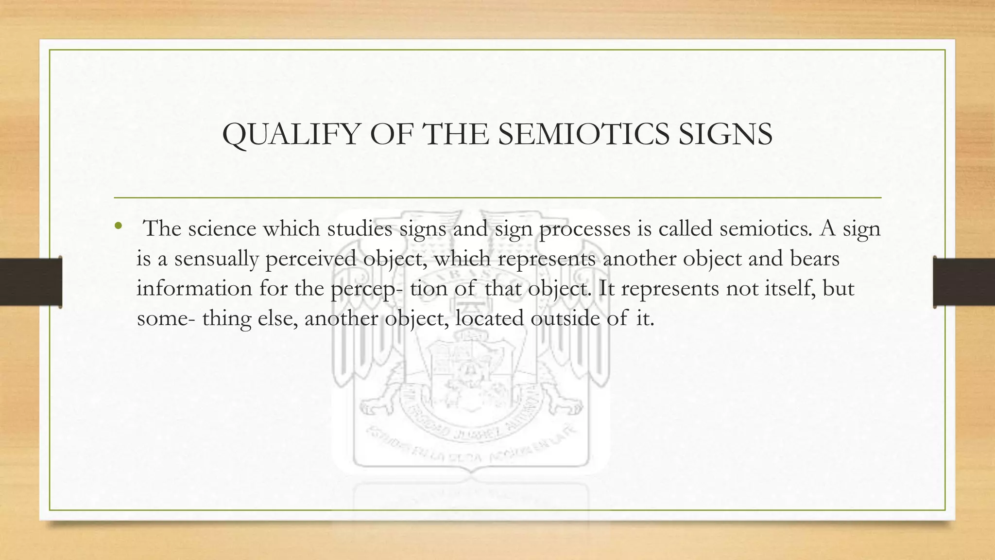 Semiotics signs | PPT