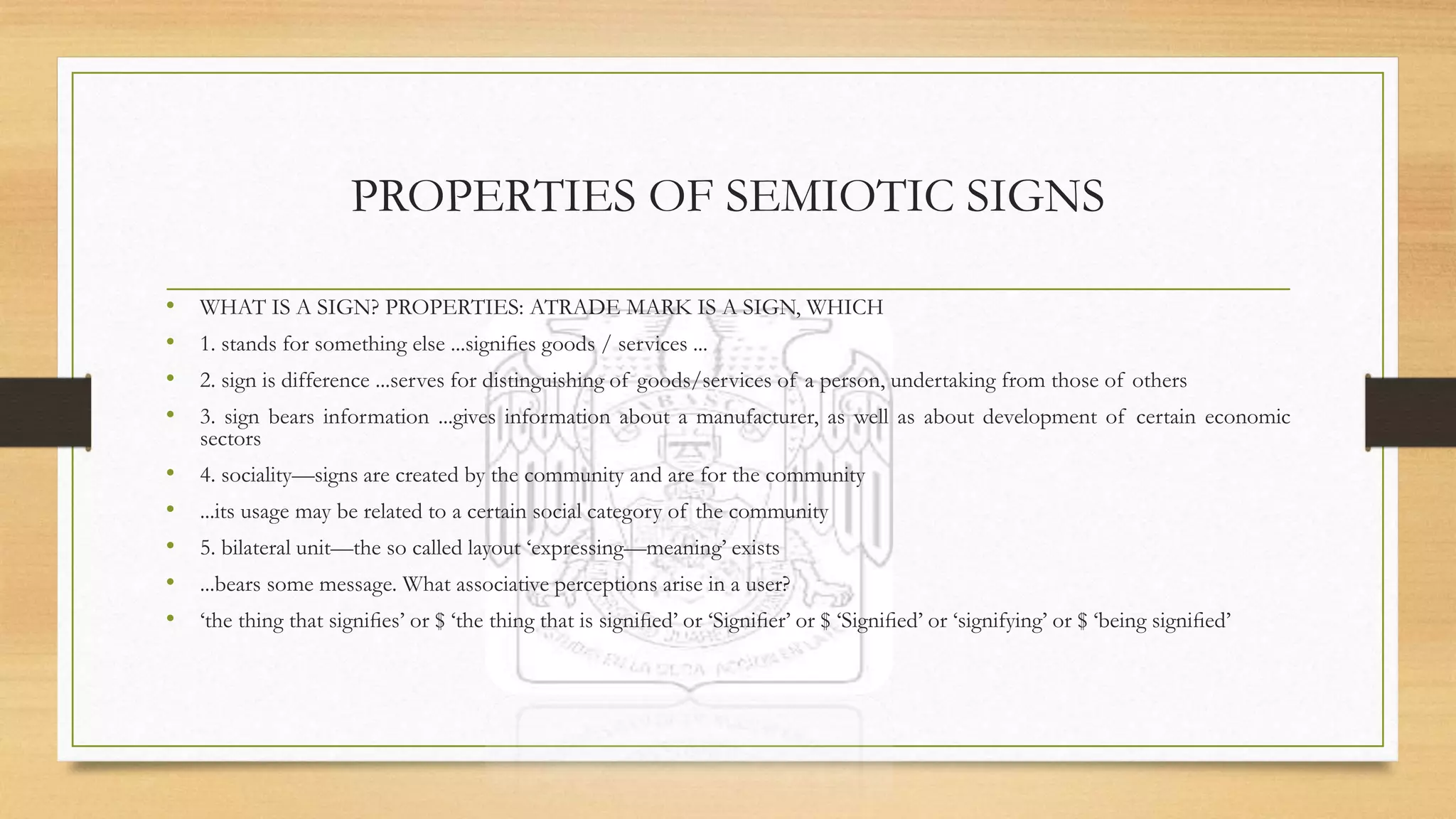 Semiotics signs | PPT