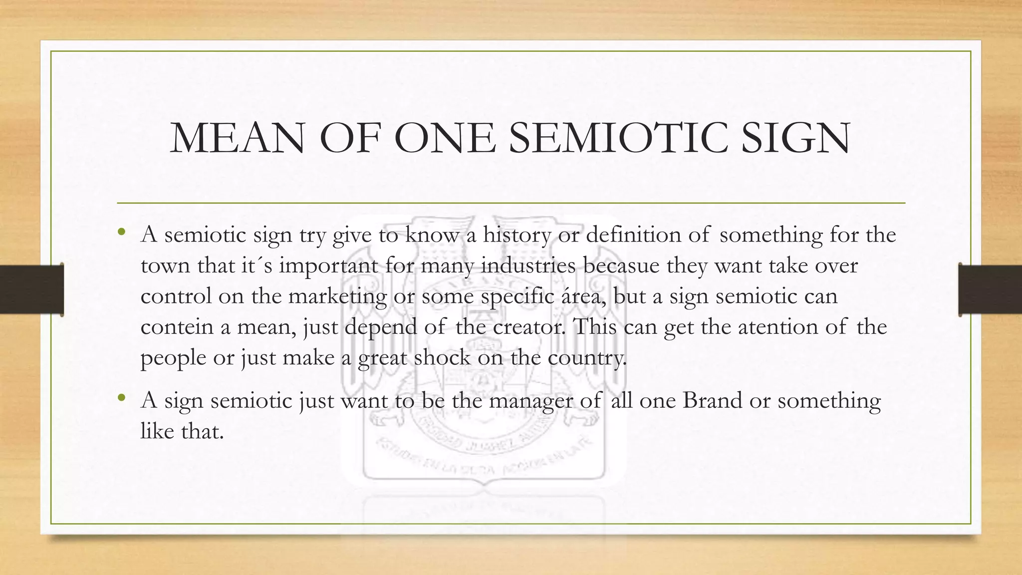 Semiotics signs | PPT