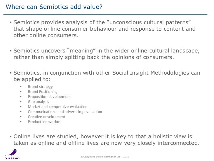 What is Semiotic analysis?