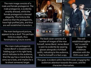 Semiotic analysis of main dvd cover | PPTX