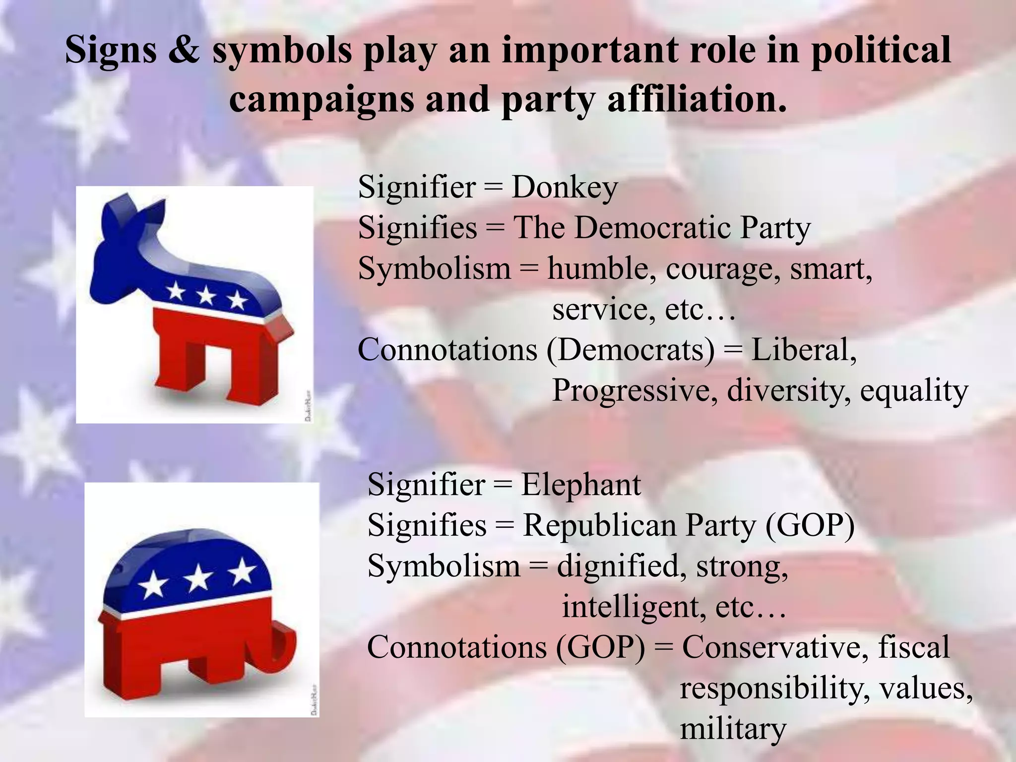 Semiotic analysis of political logos chris boyden | PPTX