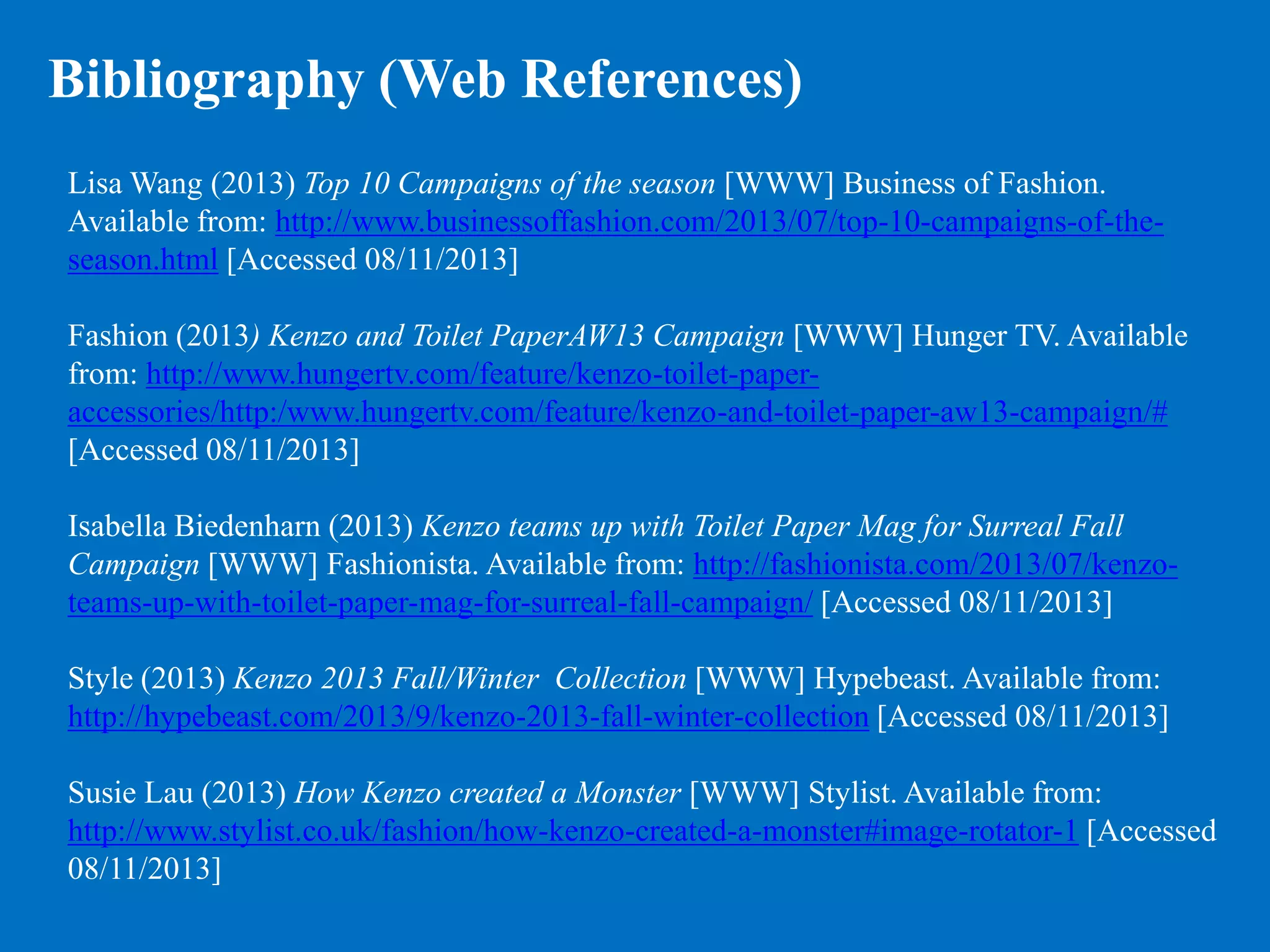 Semiotic presentation (kenzo) | PPT