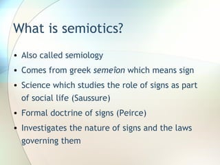 Semiotics | PPT