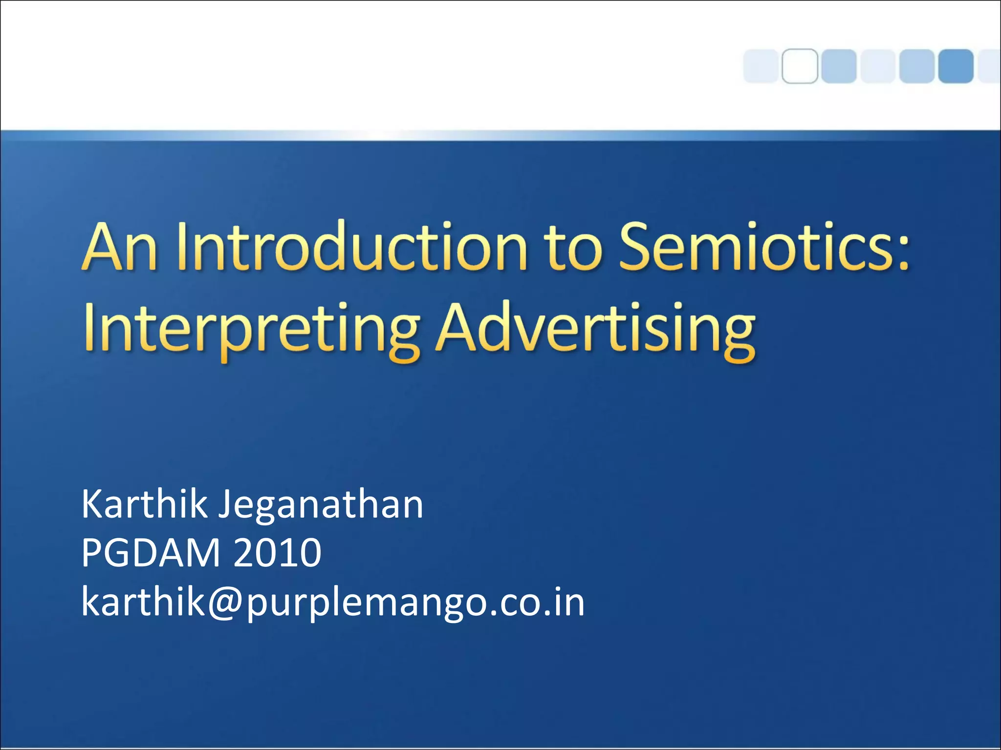 Semiotics | PPT