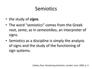 Semiotics | PPTX | Science