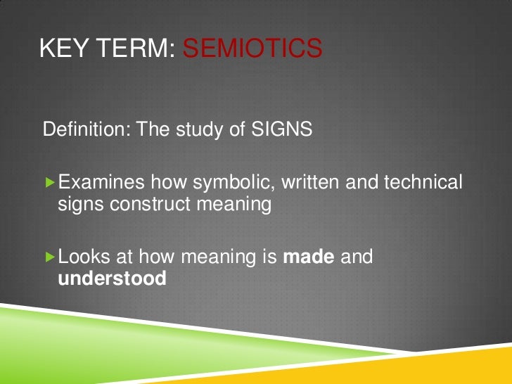 Semiotics Definition