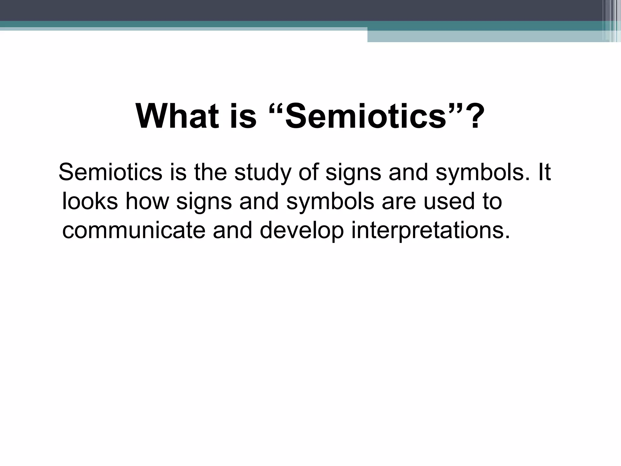 Semiotics | PPT
