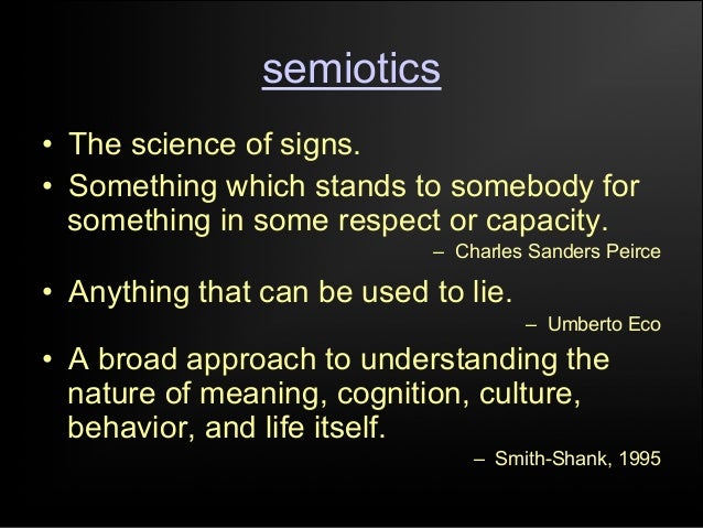 Semiotics Definition