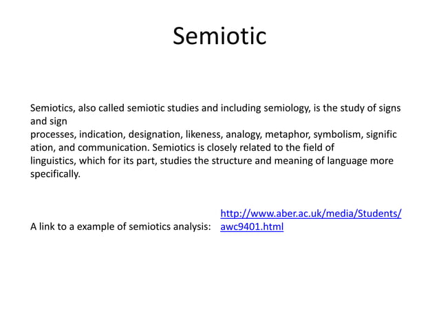 Semiotics | PPT