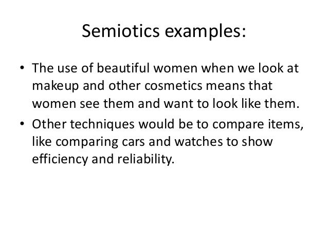 Semiotics Examples