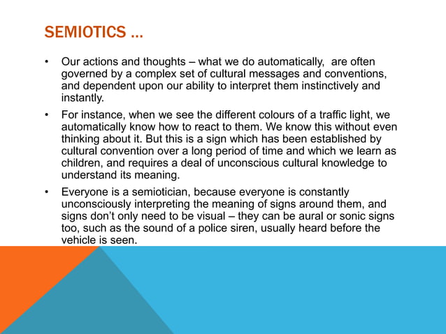 Roland Barthes - Semiotics | PPT