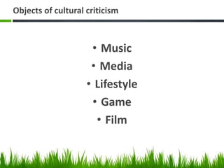 VISUAL SEMIOTICS AND CULTURAL CRITICISM | PPTX