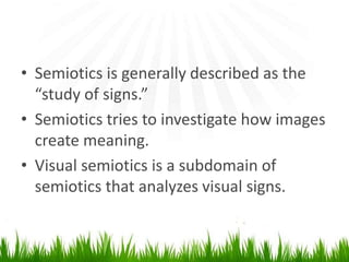 VISUAL SEMIOTICS AND CULTURAL CRITICISM | PPTX