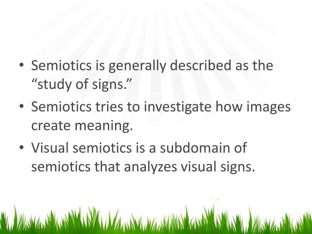 VISUAL SEMIOTICS AND CULTURAL CRITICISM | PPTX