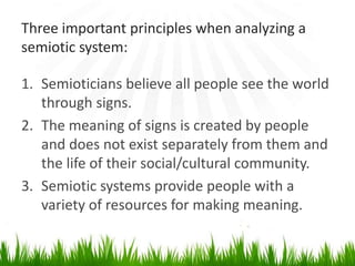 VISUAL SEMIOTICS AND CULTURAL CRITICISM | PPTX