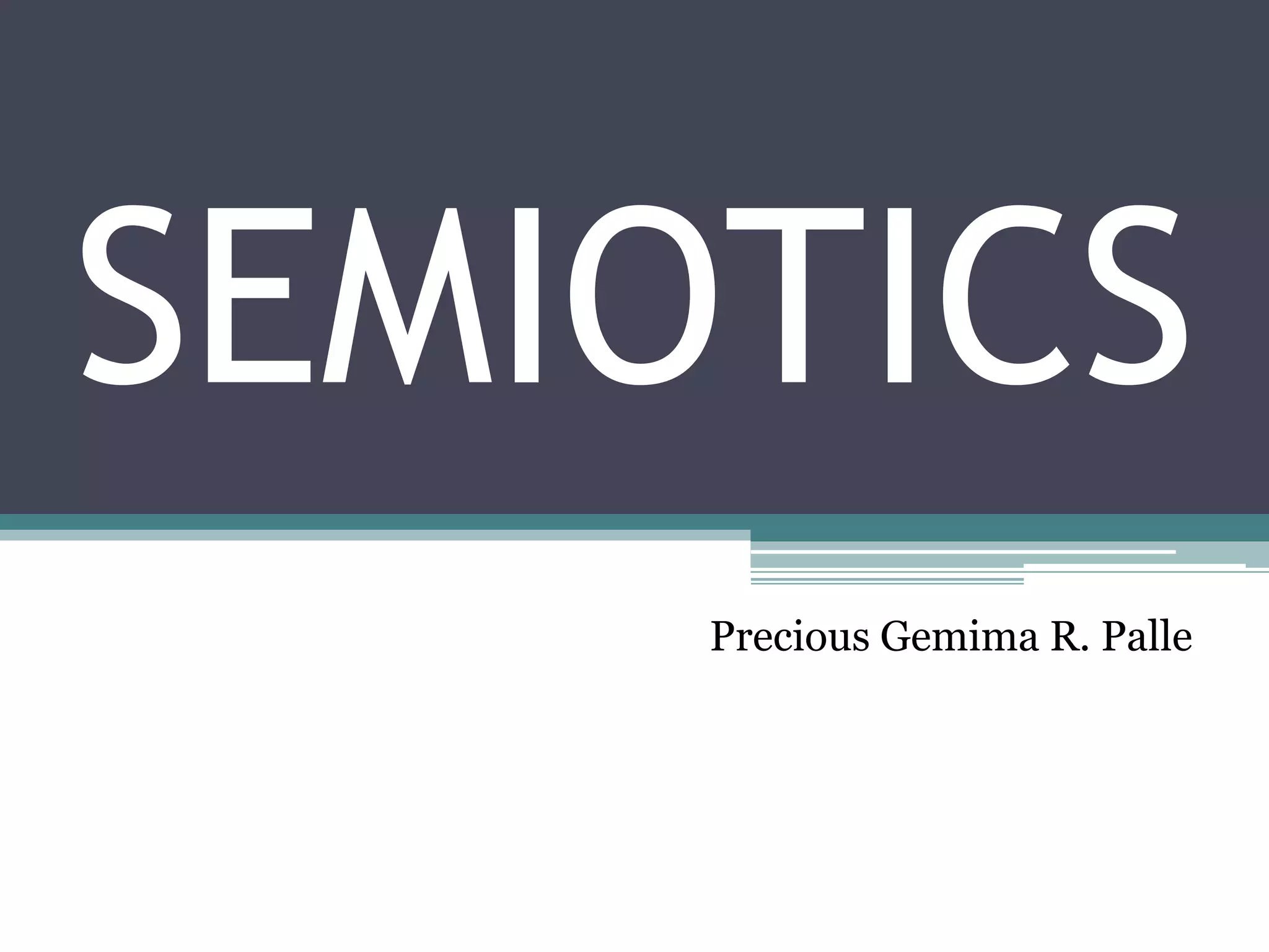 Semiotics | PPTX
