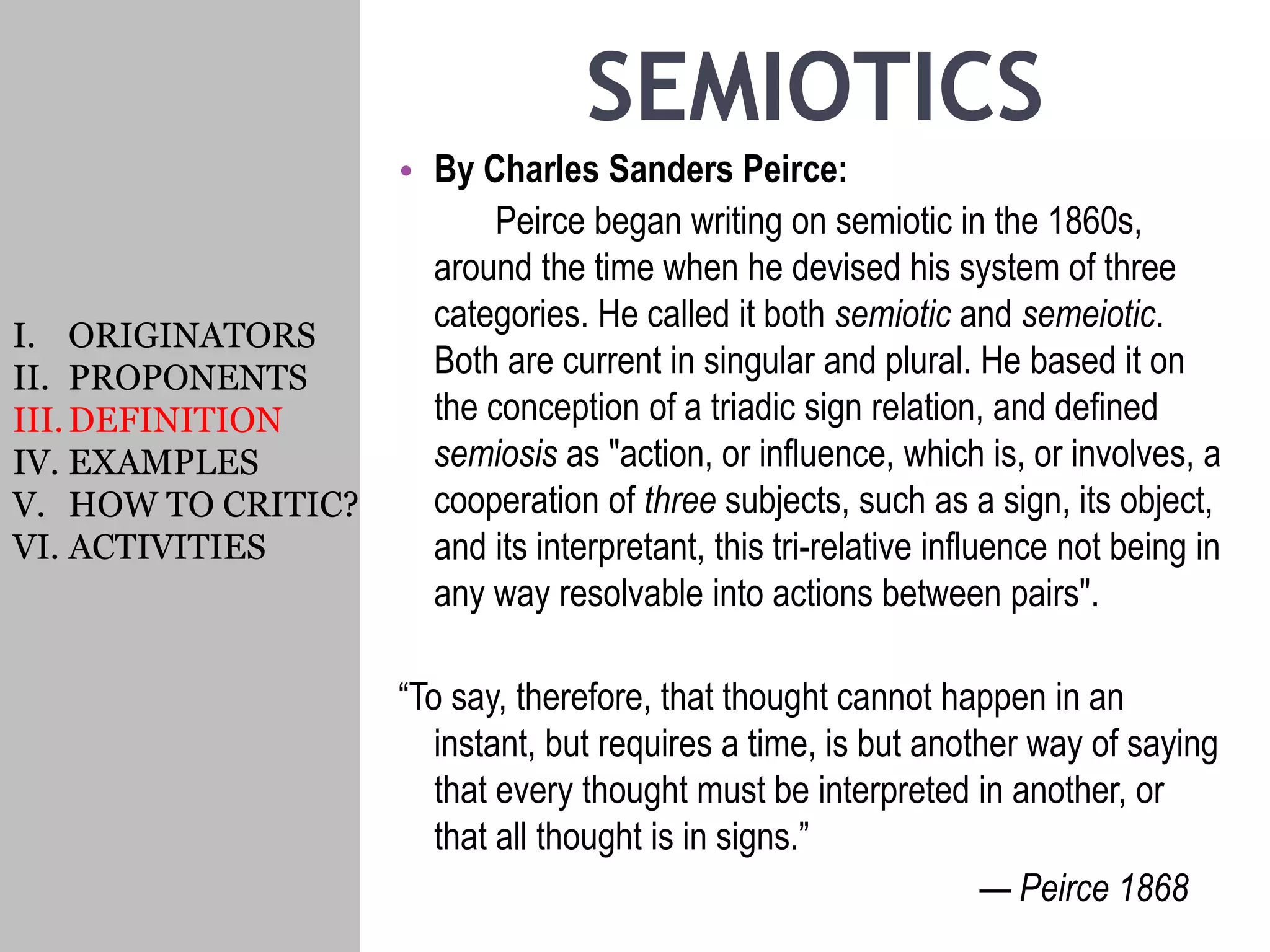 Semiotics | PPTX