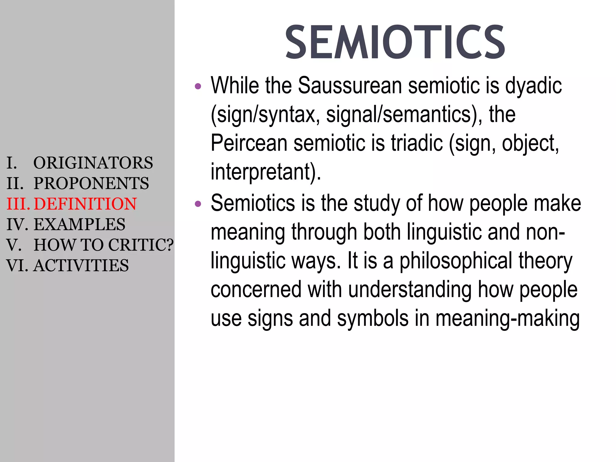 Semiotics | PPTX