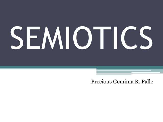 Semiotics | PPTX | Science