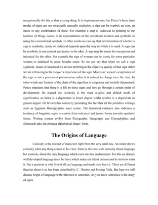 Semiotics Final | PDF